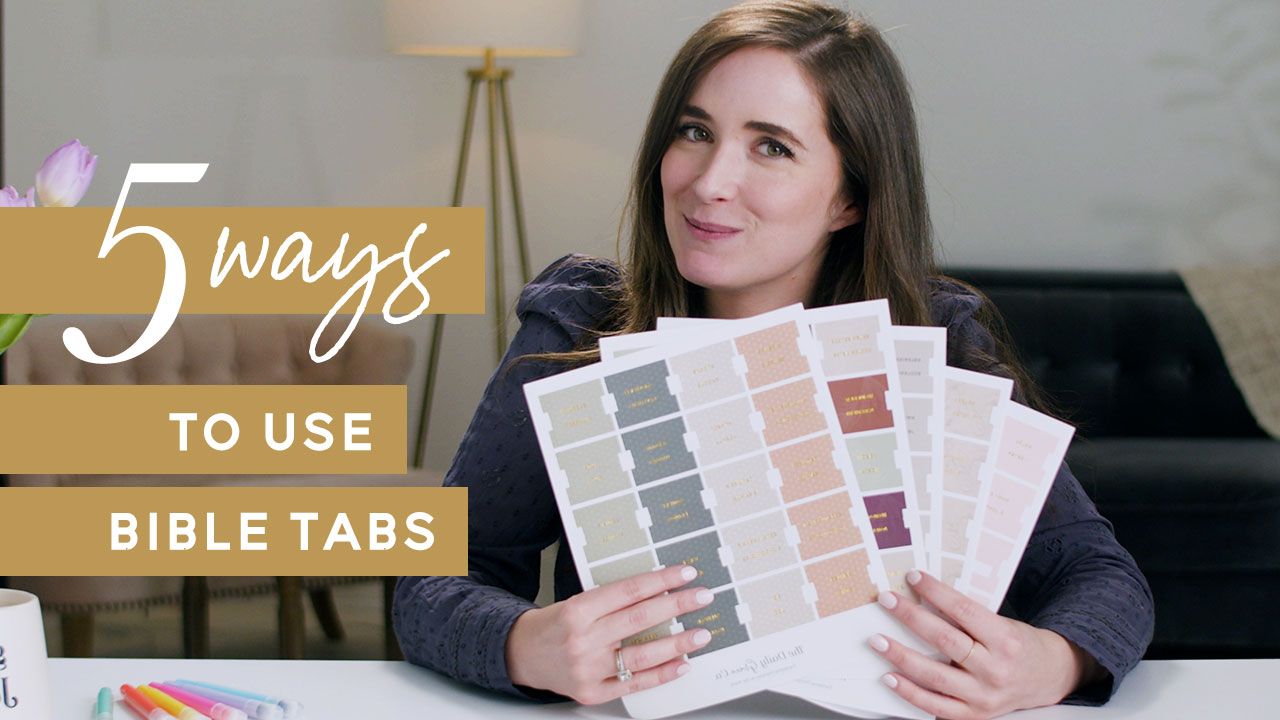 5 ways to use Bible tabs – The Daily Grace Co.