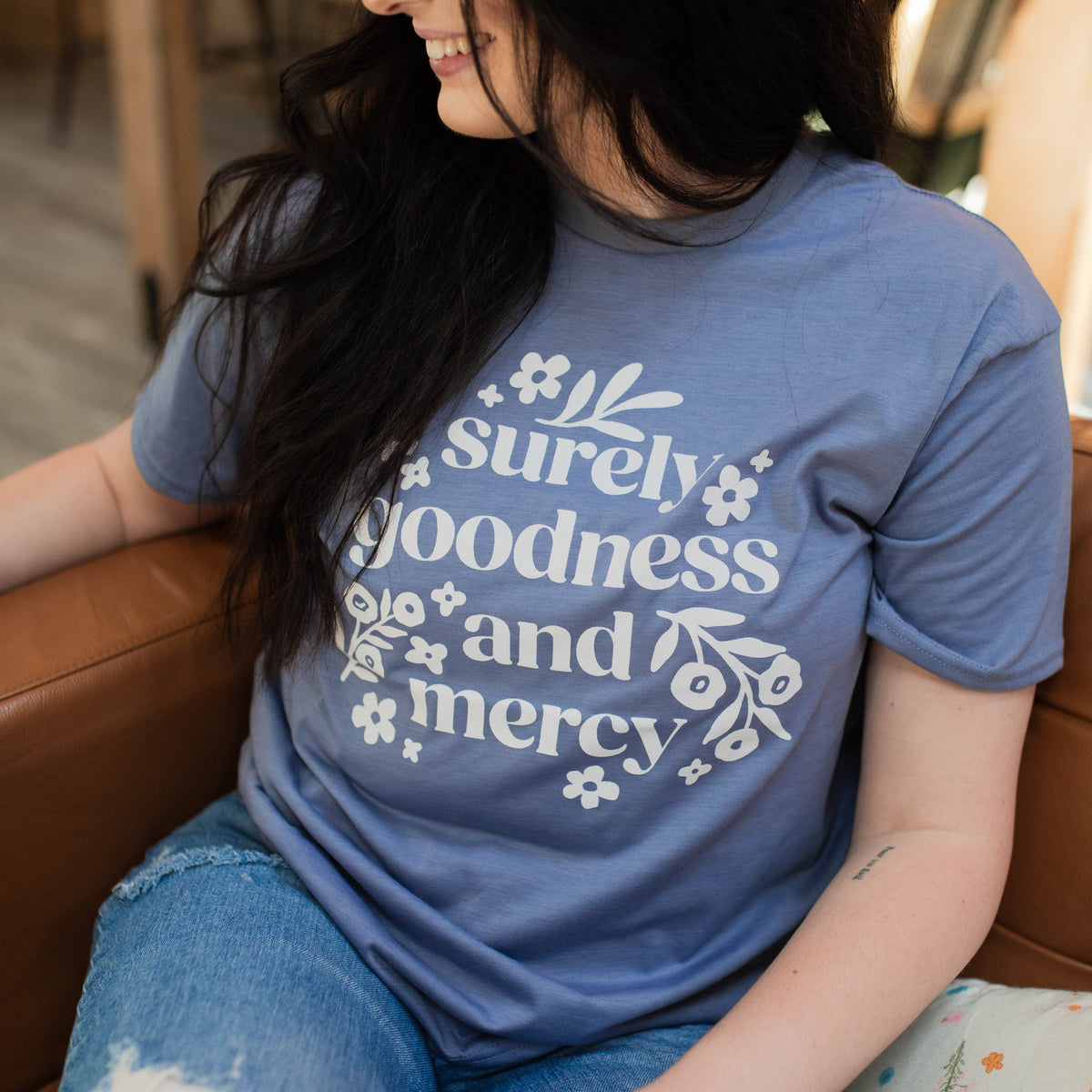 Goodness and Mercy Tee | TDGC – The Daily Grace Co.