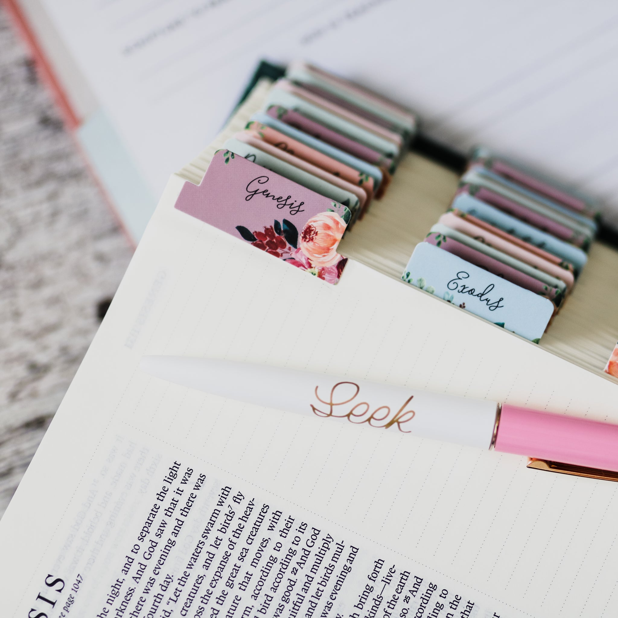 Floral Bible Tabs – The Daily Grace Co.