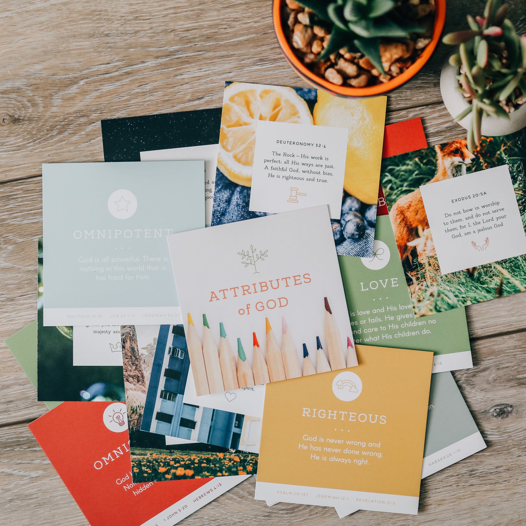 Attributes of God Verse Card Set - Kids – The Daily Grace Co.