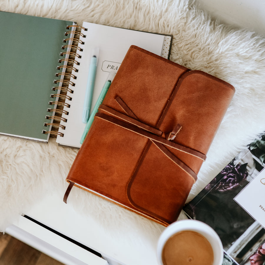 ESV Journaling Bible® - Brown Leather | TDGC – The Daily Grace Co.