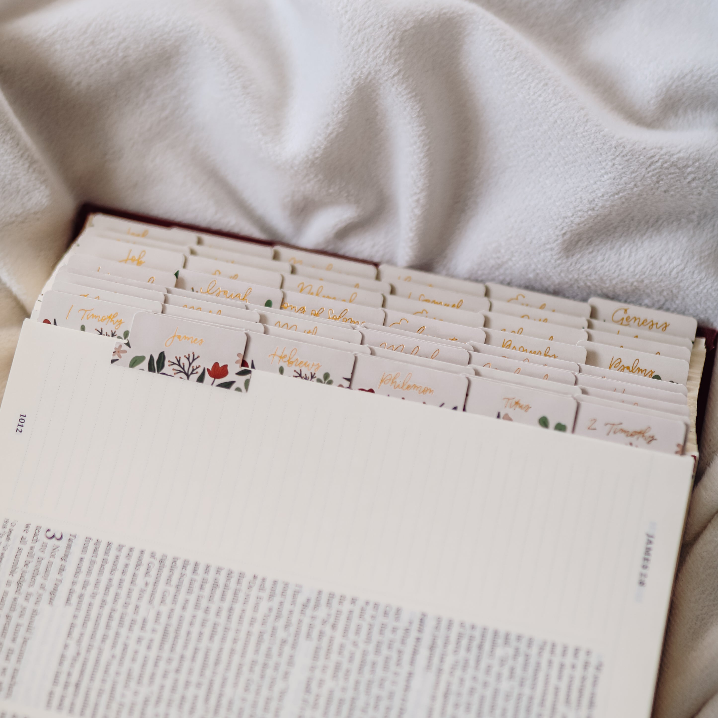 Rust Floral Bible Tabs – The Daily Grace Co.